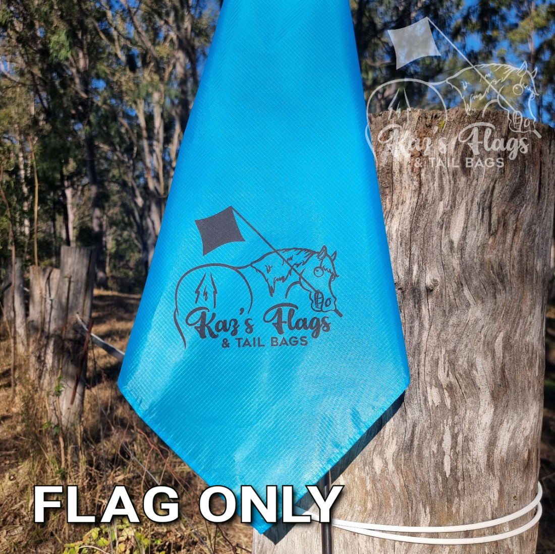 Horsemanship Kaz LINE LOGO Flag 15-inch - NEW SIZE! – Kaz's Flags and ...