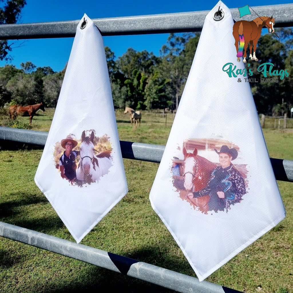 Personalised Photo Australian Horsemanship Training Flag - Kaz's Flags ...