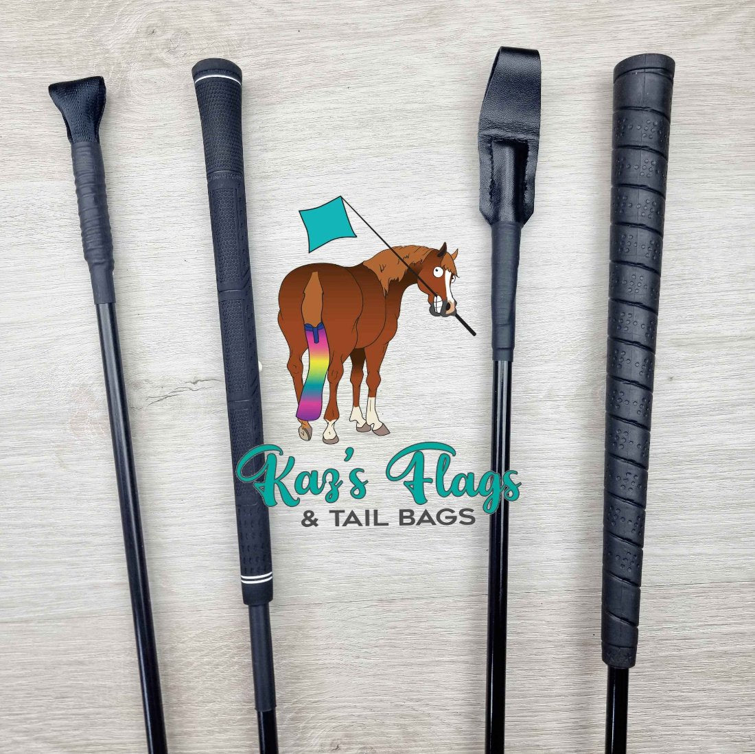 Horsemanship Training Sticks - Fibreglass – Kaz's Flags and Tail Bags