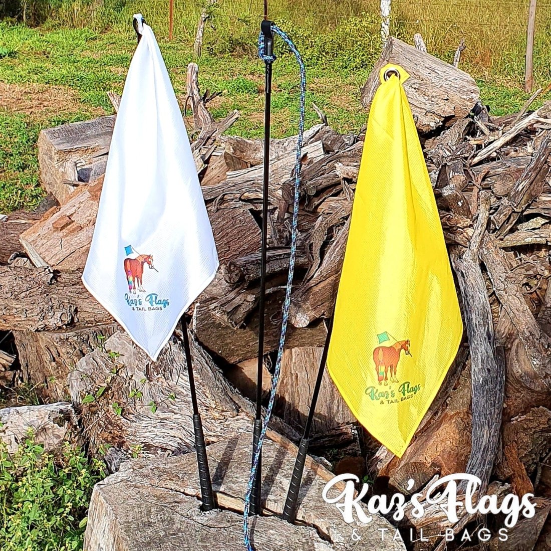 Horsemanship Kaz Brand 18-inch Flag & Pole Combo Range – Kaz's Flags ...